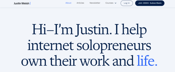 Justin Welsh – The Solopreneur Who Built a $5 Million Business - OWNER